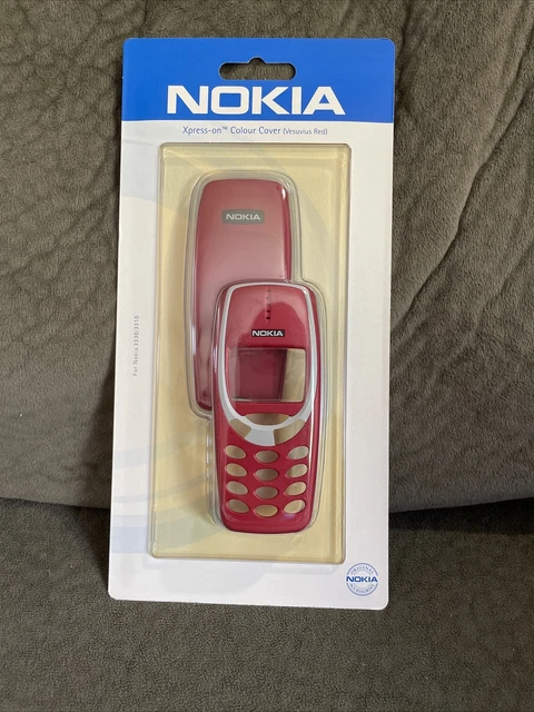 NOKIA GENUINO XPRESS-ON Color Cubierta Vesubio Rojo - Nokia 3330/3310 ...