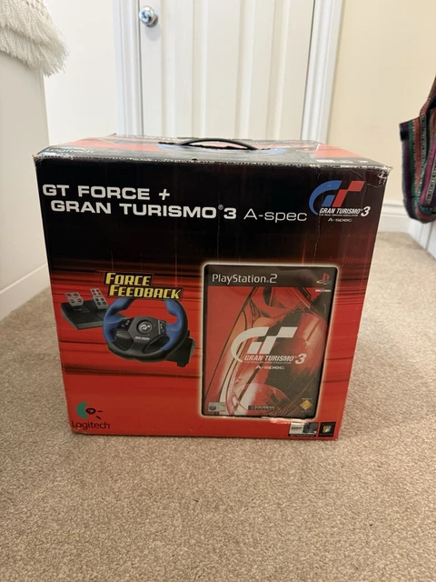 LOGITECH GT FORCE Steering Wheel Gran Turismo 3 A-Spec Edition PS2 ...