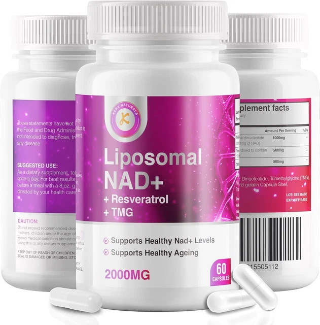 PURE NAD + Trans-Resveratrol + TMG 2000mg - Advanced Immune & Energy ...