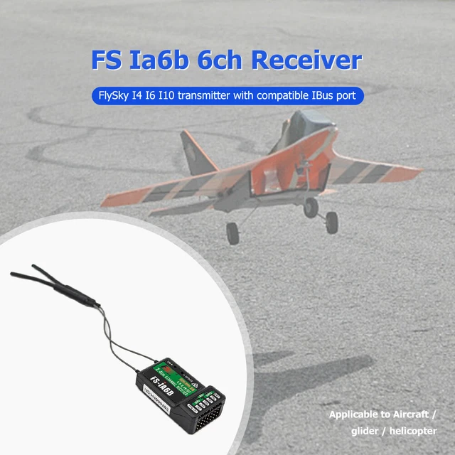 FLYSKY FS-IA6B 6CH Receiver for Flysky i4 i6 i10 Transmitter RC ...