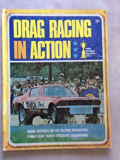 1967 DRAG RACING In Action Gold Trophy Series pictural Ruth Chadwick ...