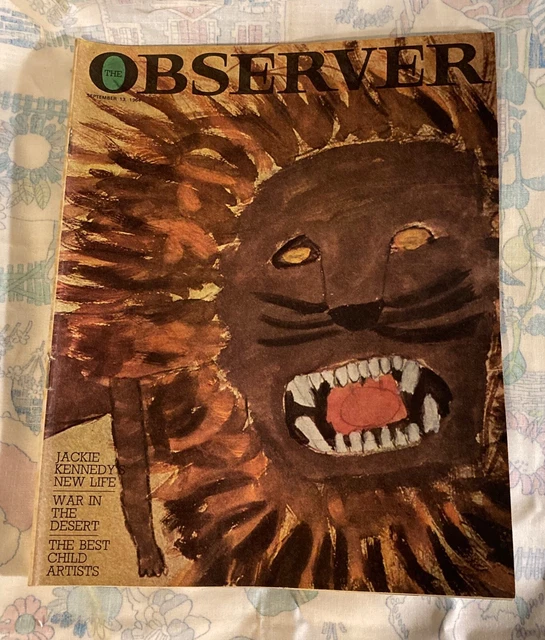 OBSERVER MAGAZINE: JACKIE KENNEDY, Earl Mountbatten, Osborne, 13 ...