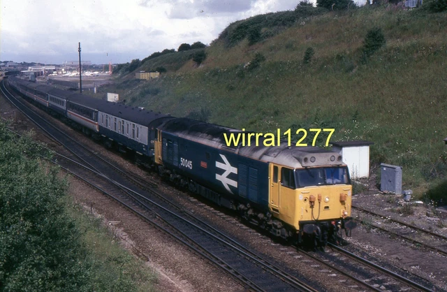 ORIGINAL RAILWAY SLIDE Class 50 50045 at Stoke Gifford 02.07.89 £3.75 ...