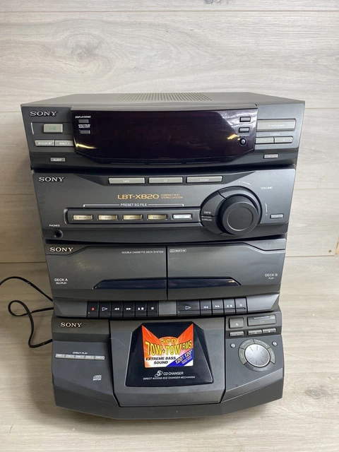 SONY LBT-XB20 KOMPAKTE HiFi Stereoanlage 5 CD Wechsler EUR 95,30 ...