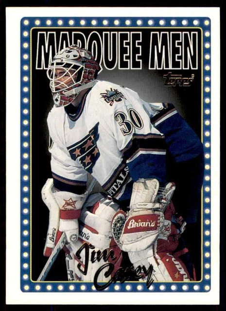 1995-96 TOPPS MARQUEE Men Jim Carey Washington Capitals #383 Parallel ...