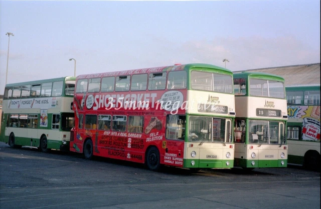 BLACKPOOL TRANSPORT LEYLAND ATLANTEAN BUS 324 RIGBY 1992 35mm NEGATIVE ...
