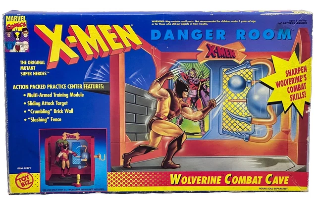 X-MEN DANGER ROOM Wolverine Combat Cave Playset 1994 Toy Biz Vintage ...