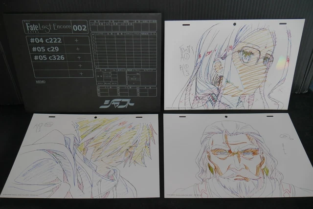 FATE/EXTRA LAST ENCORE: 2 Mini Genga (Paper) Set - JAPAN EUR 53,68 ...