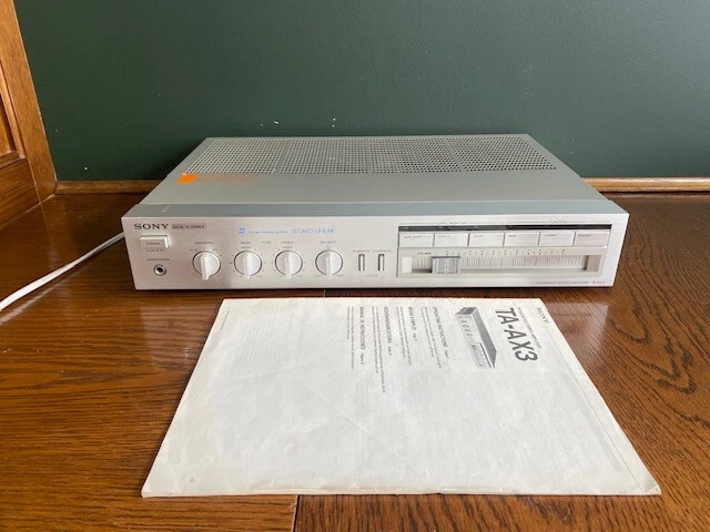 VINTAGE SONY TA-AX3 Amplificatore Stereo Integrato + Manuale - HiFi ...