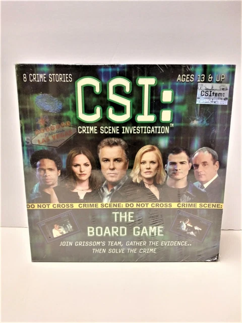 CSI: CRIME SCENE Investigation: The Board Game 8 CRIME SCENES, NEVER ...