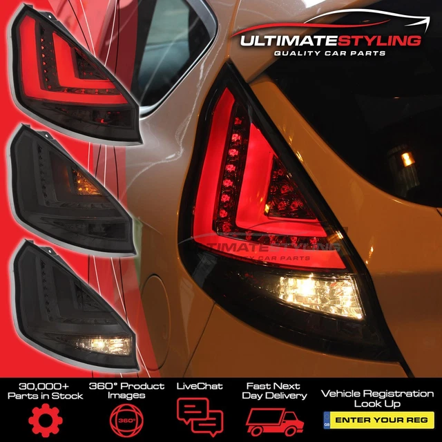 FORD FIESTA MK7 LED Rear Lights Smoked Tint Lightbar Upgrade 2008-2012 ...