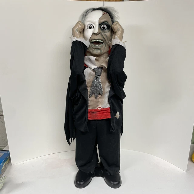 PHANTOM OF THE OPERA Face Ripper Animated Halloween Prop 2007 WORKS! 30 ...