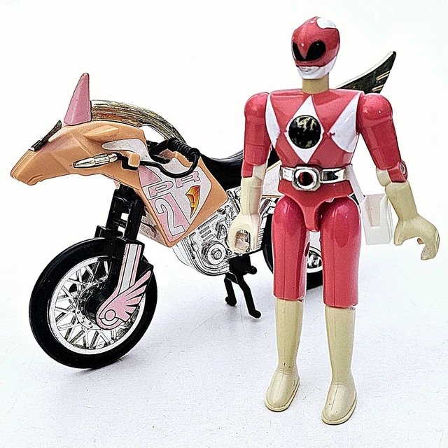 1993 BANDAI MIGHTY MORPHIN POWER RANGERS Moto Rose + Red Ranger EUR 17 ...