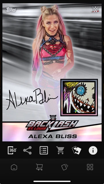 TOPPS WWE SLAM Backlash 2025 Alexa Bliss Iconic £7.59 - PicClick UK
