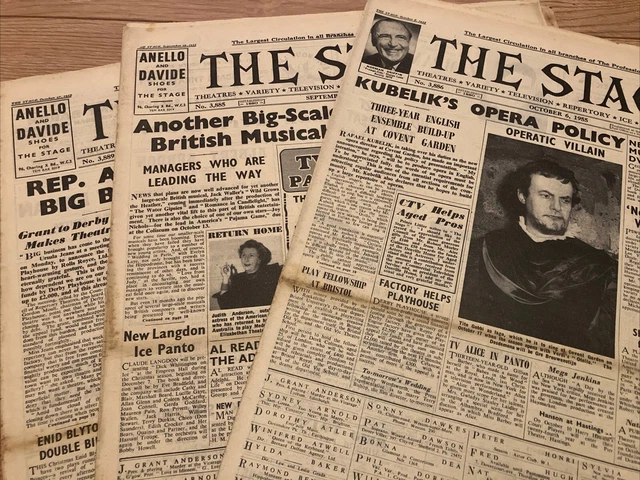 1955 STAGE. VENTRILOQUIST. Joan Regan. Jimmy Wheeler. Wendy Hiller ...