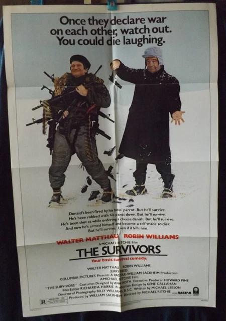 THE SURVIVORS ROBIN Williams Walter Matthau Original One Sheet £9.99 ...