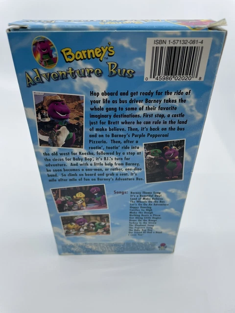 BARNEY - BARNEYS Adventure Bus (VHS, 1997) EUR 10,44 - PicClick FR