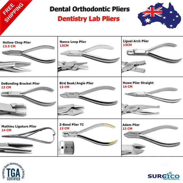 ORTHODONTIC WIRE BENDING Pliers Dental Braces Arch Loop Forming Dentist ... ORTHODONTIC WIRE BENDING Pliers Dental Braces Arch Loop Forming Dentist ...