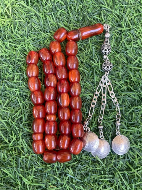 ANTIQUE BAKELITE GERMAN Faturan Islamic Misbaha Rosary Prayer Beads ...