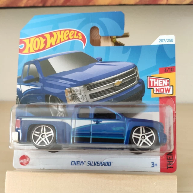 HOT WHEELS CHEVY Silverado Blue 2024 207/250 Then And Now 3/10 HTC67 ...