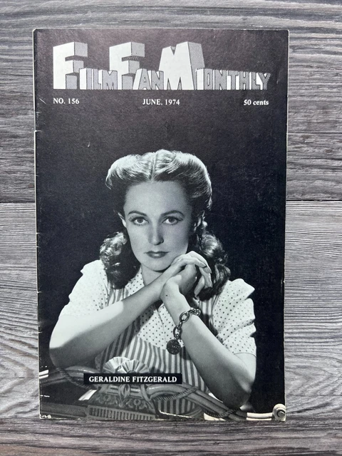 GERALDINE FITZGERALD, FAN De Film Mensuel, Juin 1974 EUR 183,37 ...