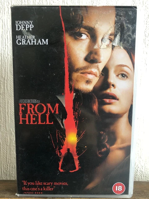 FROM HELL JOHNNY Depp VHS Video Tape £6.00 - PicClick UK