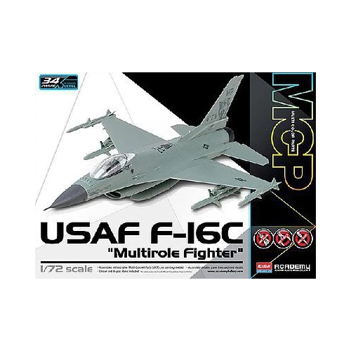 ACADEMY 1/72 USAF F-16C "Multirole Fighter" MCP Plastic Model Kit ...