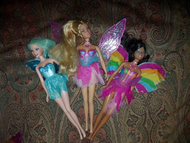 BARBIE FAIRYTOPIA MAGIC Of The Rainbow doll Egypt? Elina? 3rd doll only ...