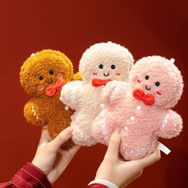 CHRISTMAS GINGERBREAD MAN Plush Toy With Soft Fabric For Holiday Decor ...