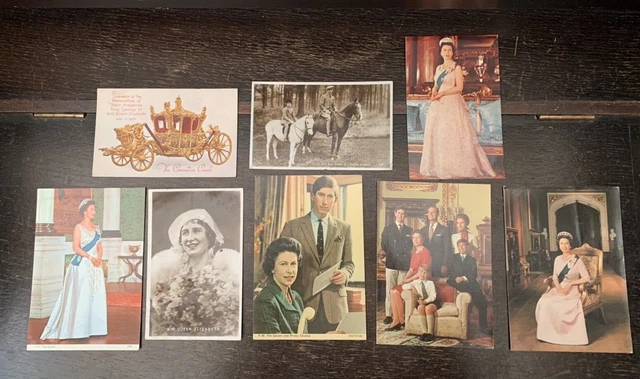 ROYAL FAMILY VINTAGE Postcards, King George VI, Coronation Coach, Queen ...