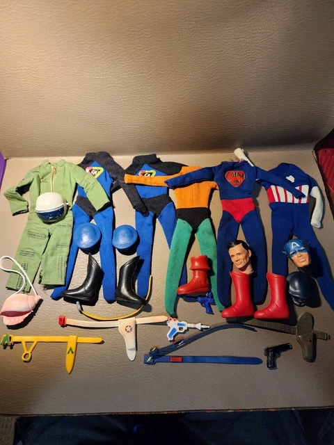 VINTAGE CAPTAIN ACTION IDEAL Superman America Steve Canyon Aquaman ...