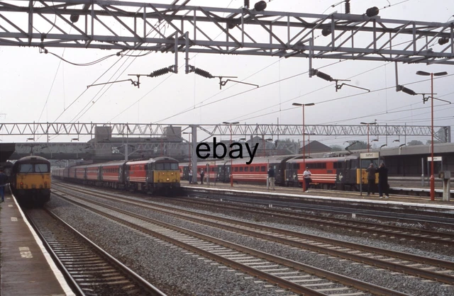 35MM RAILWAY SLIDE - Virgin Electric Locos Class 87. 87004 & 87010 with ...