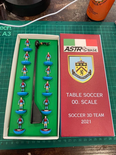 ASTROBASE SOCCER 3D Subbuteo Table Football Team Burnley (ENG) 2021 EUR ...