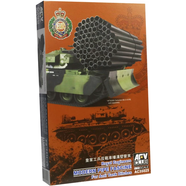 AFV CLUB MODERN Pipe Fascine Anti Tank Ditches Model Accessory Set ...