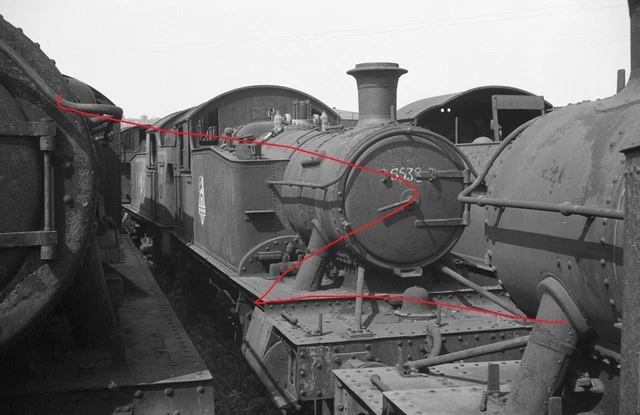 GWR 5538, 4575 class at Woodham, Barry 196735mm negative £3.00 ...