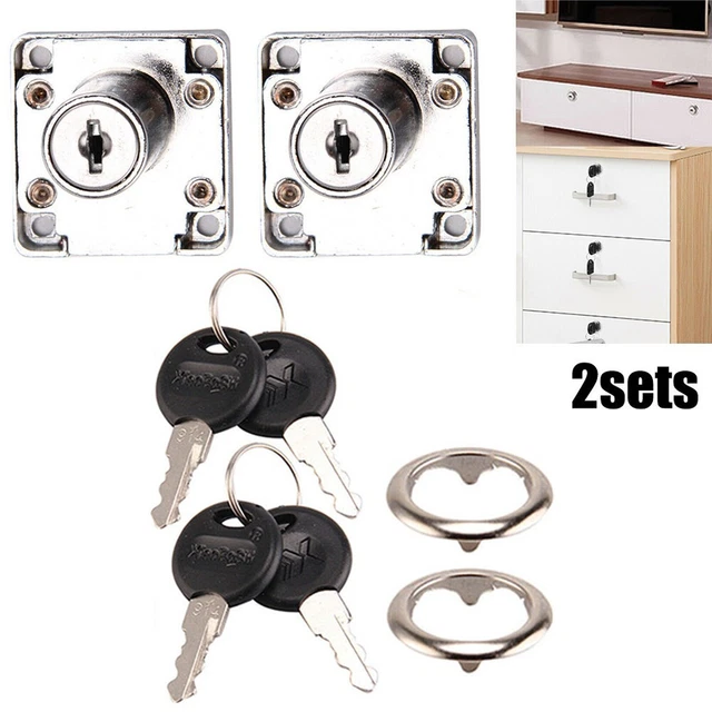 RELIABLE STEEL DRAWER Lock for Maximum Protection Pack of 2 Locks with ...