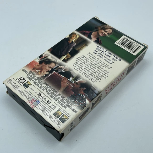 AS GOOD AS It Gets (VHS, 1998) Jack Nicholson, Helen Hunt, Greg Kinnear ...