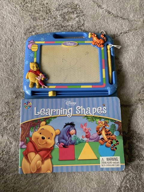 DISNEY WINNIE THE Pooh Learning Shapes Magnetic Drawing Pad Pen NEW £14 ...