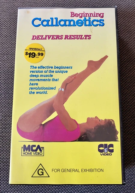 1989 BEGINNING CALLANETICS VHS 80s Aerobics Exercise Fitness Tape Video ...