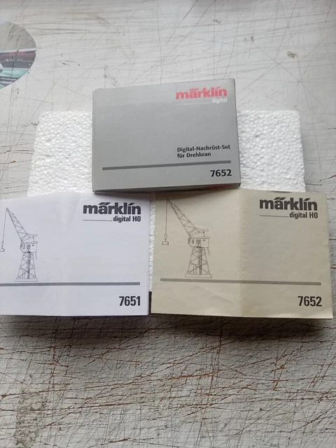 MÄRKLIN 7652 BED. und Umbauanleitung zum Digital-Nachrüst-Set auf Kran ...