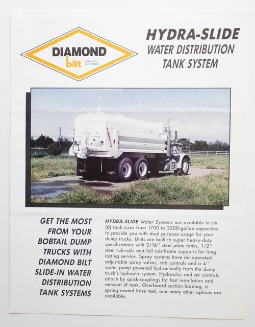 DIAMOND BILT HYDRA-SLIDE Tank System Dealer Brochure - English ...