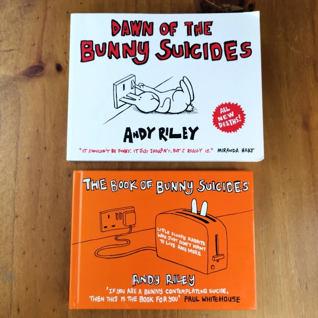 2X ANDY RILEY Books, The Book Of & Dawn Of The Bunny Suicides Dark ...