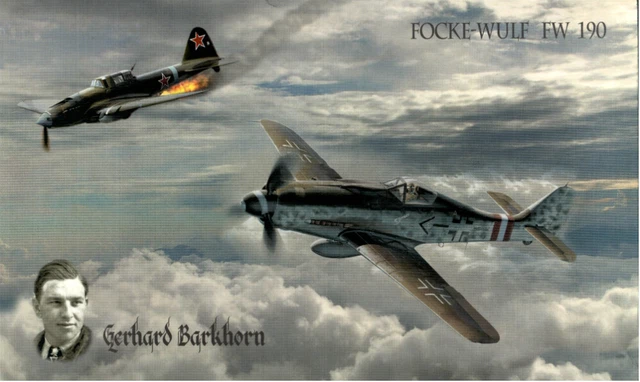 Focke Wulf Fw 190 Gerhard Barkhorn Luftwaffe Zweiter Weltkrieg Wandbild