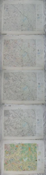 CARTE AIGUILLE PLATE Carte Luse 5 feuilles 1 250000 1972 1982 Carte ...