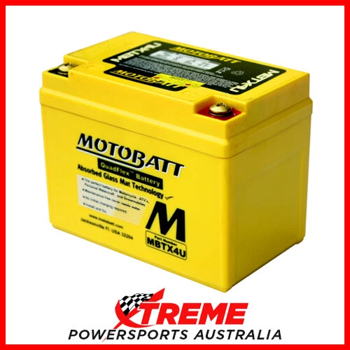 MOTOBATT 12V 70 CCA MBTX4U BOLWELL PGO SYM 50 RED DEVIL 2004-2007 Motobatt Batte $52.95 ...