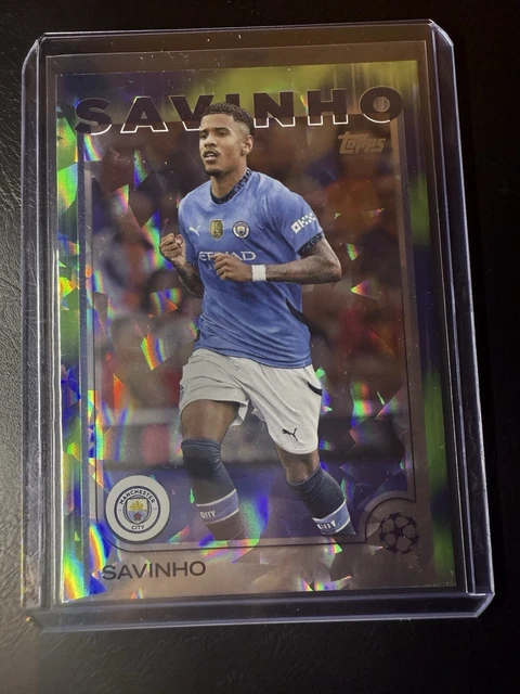 TOPPS UCC FLAGSHIP Savinho Northern Lights Card Manchester City Brazil ...
