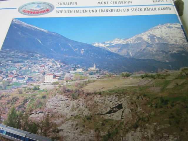 ALPENBAHNEN N SÜDALPEN Mont Cenis Bahn Chambéry Turin F/I K 1-6 EUR 8 ...