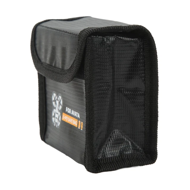 BATTERY FIREPROOF EXPLOSION Proof Bag Flame Retardant Fiber Heat Proof ...