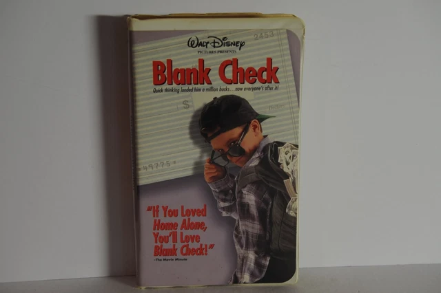 WALT DISNEY, BLANK Check, Family movie, VHS tape format £4.79 - PicClick UK