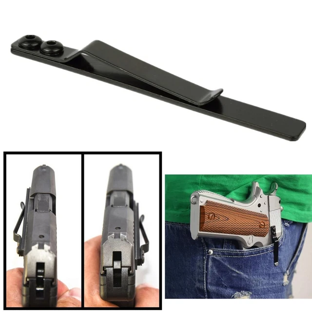 UNIVERSAL GUN CLIP for Semi-Automatic Gun Low Profile Slim Concealed ...